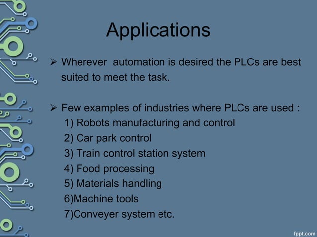 programmable logical controller(PLC) | PPT