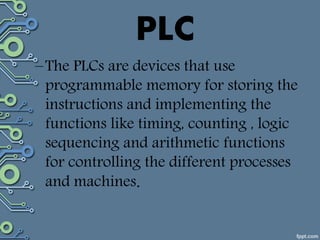 programmable logical controller(PLC) | PPTX