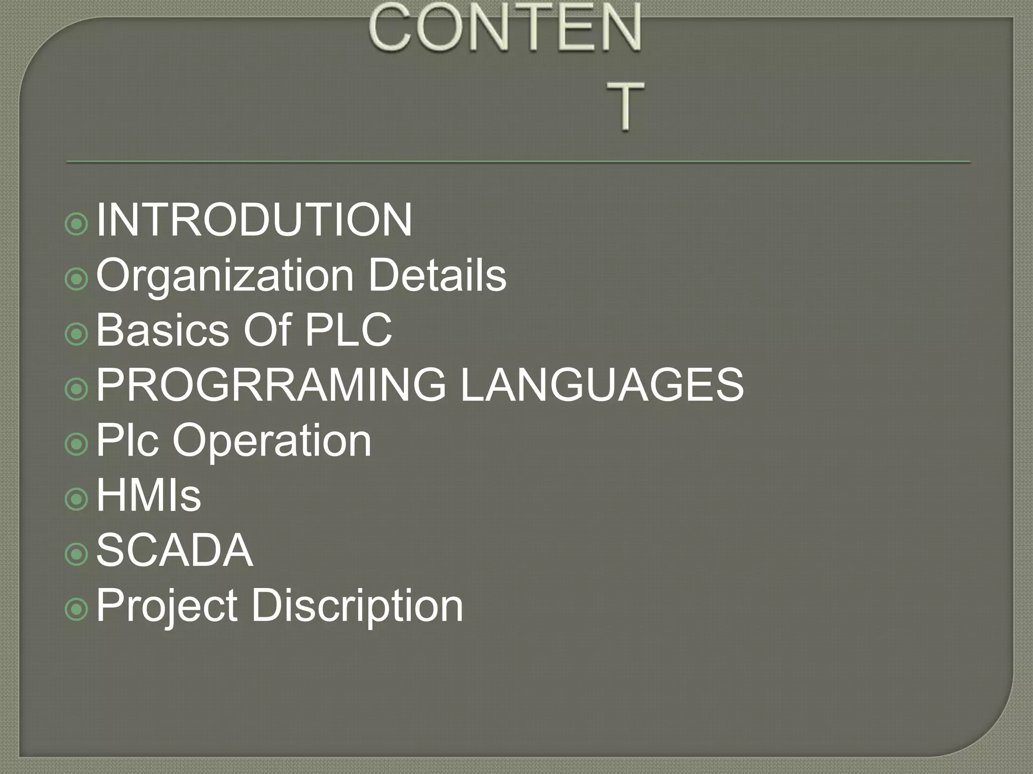 Plc presentation | PPT