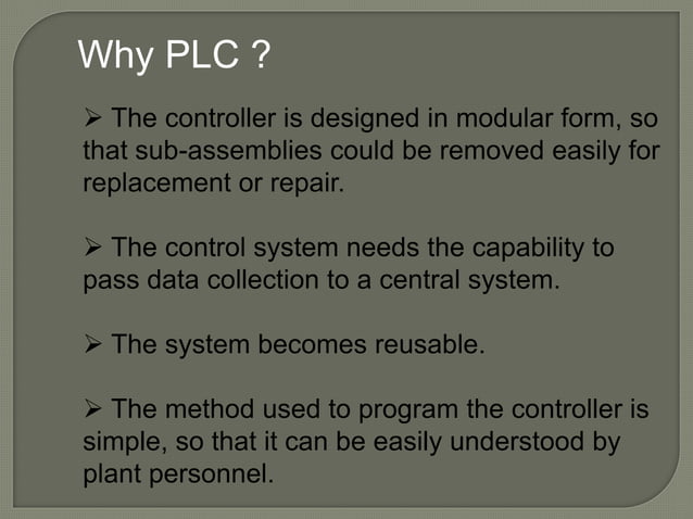 Plc presentation | PPT