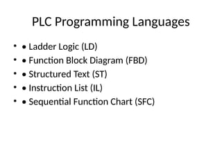 Presentation on plc- plc refers to programmable logic controller.pptx
