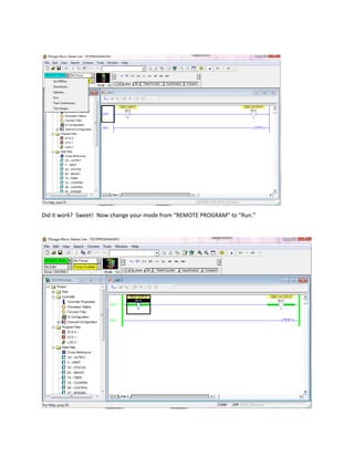 PLC_procedure, installing RX-LOGIX for PLC ladder logic simulation | PDF