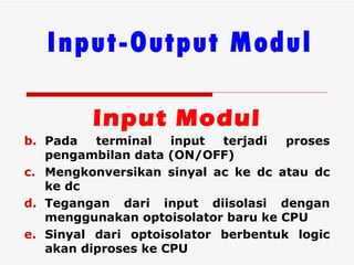 PLC ( PROGRAMMABLE LOGIC CONTROLLER ), oleh ; mas WAHYU PRAM | PPT