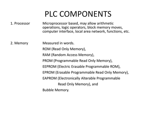 PLC Programming - Working, Specifications of PLC | PDF | Operating Systems | Computer Software ...