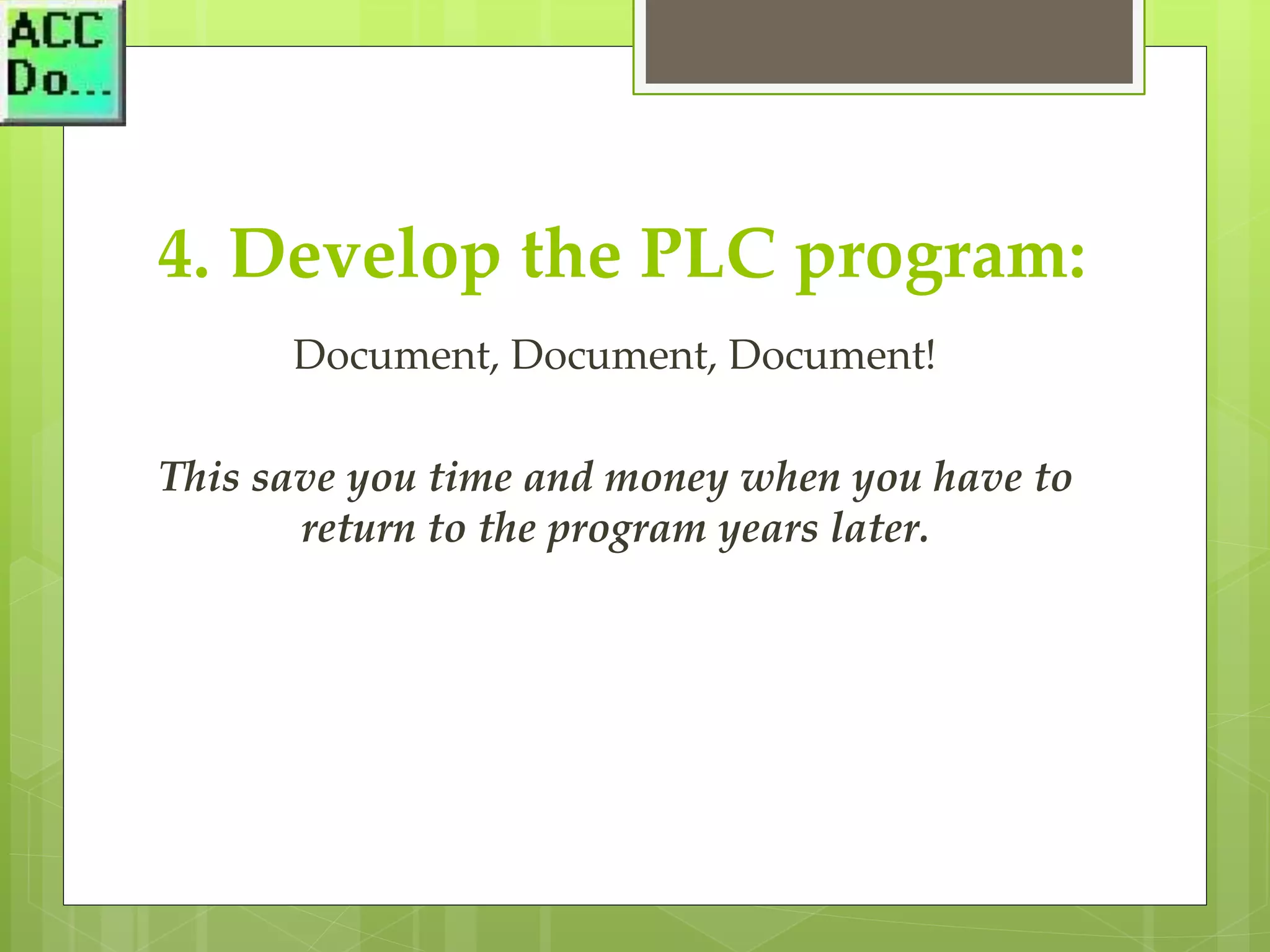 PLC Programming Example - Conveyor Reject (Shift Register) | PPTX