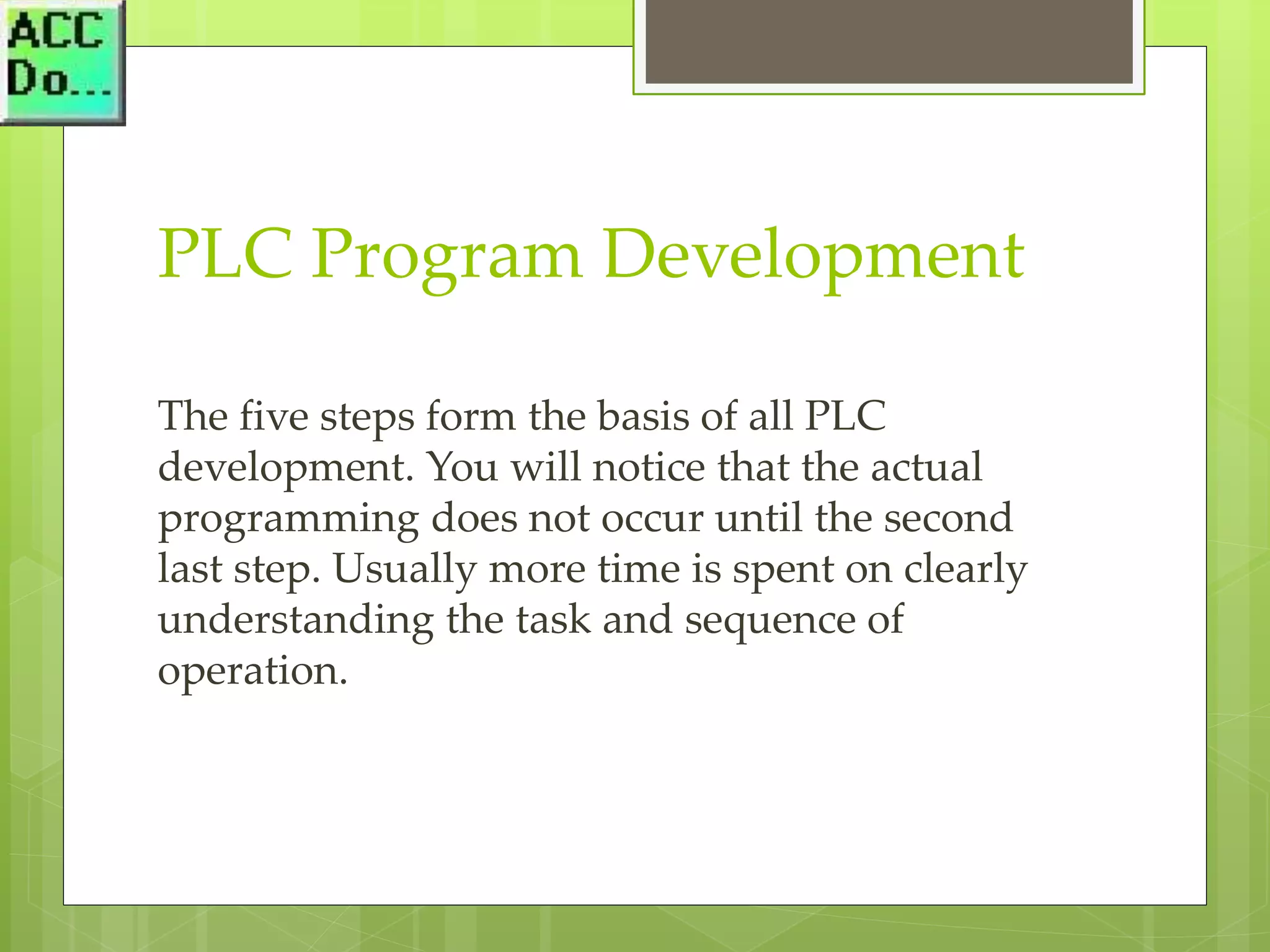 Plc Programming Example Conveyor Reject Shift Register Ppt