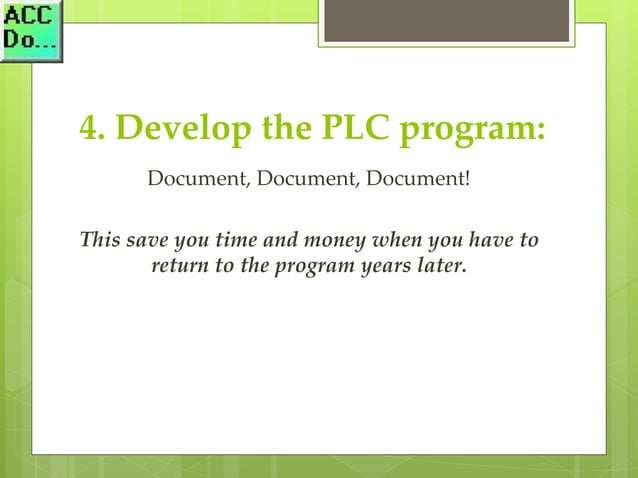 PLC Programming Example - Conveyor Reject (Shift Register) | PPTX ...