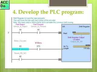 PLC Programming Example - Conveyor Reject (Shift Register) | PPT