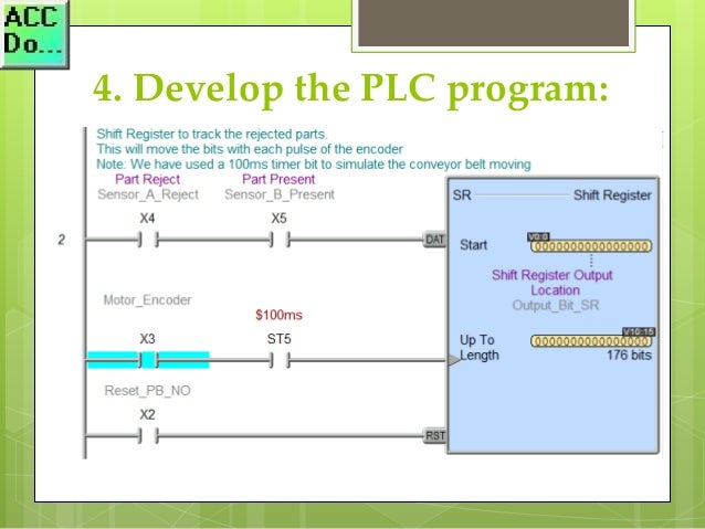 PLC Programming Example - Conveyor Reject (Shift Register)