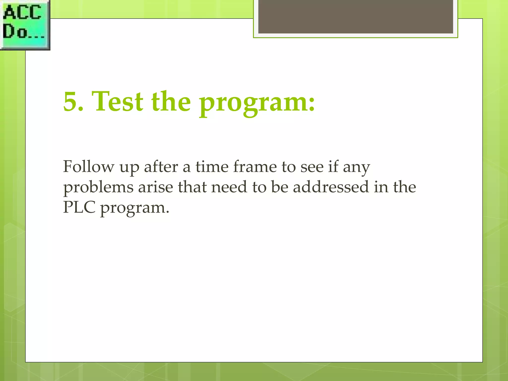 PLC programming example - Paint Spray | PPTX