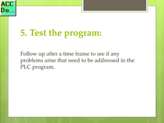 PLC programming example - Paint Spray | PPTX