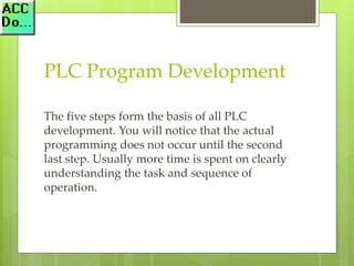 PLC programming example - Paint Spray | PPTX