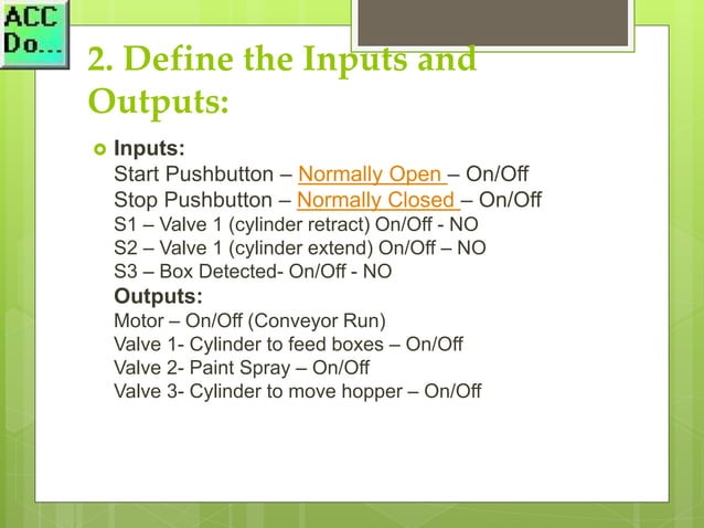 PLC programming example - Paint Spray | PPTX | Technology & Computing