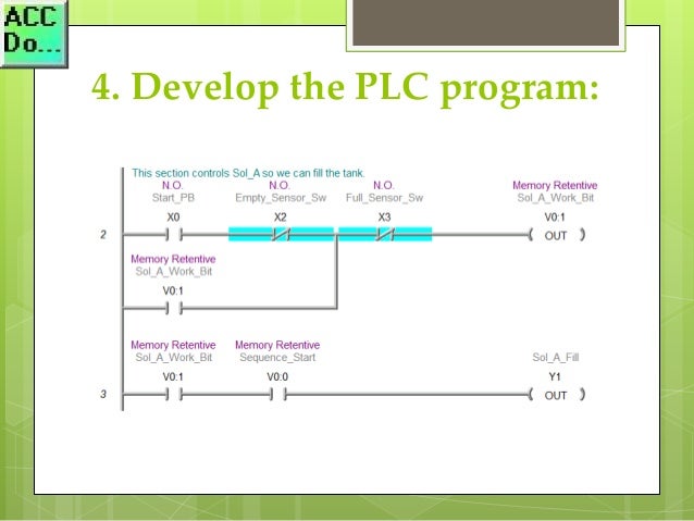 PLC Programming Example - Process Mixer