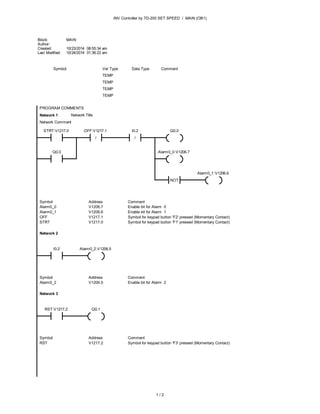 Plc project 3 | PDF