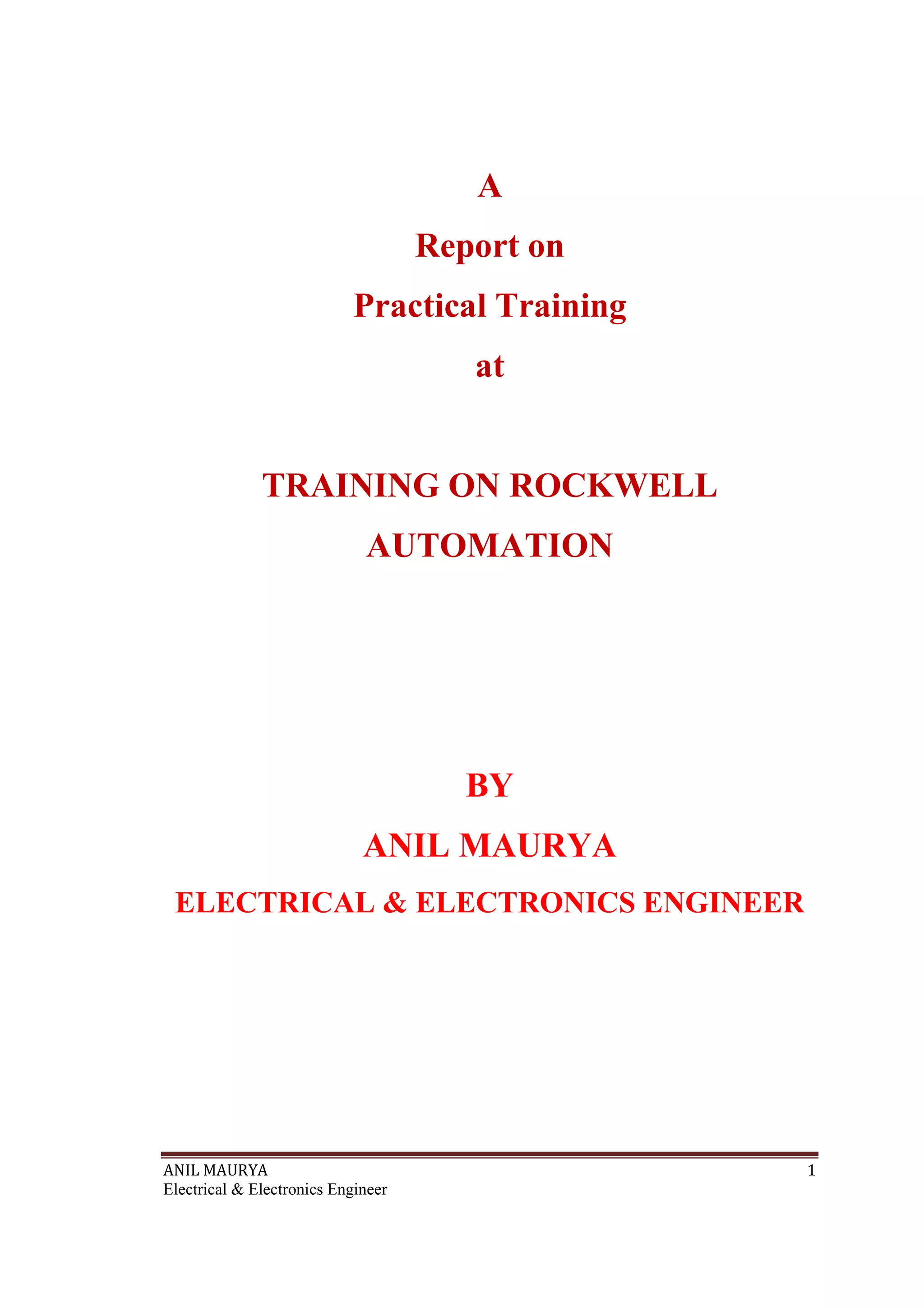 Plc report | PDF