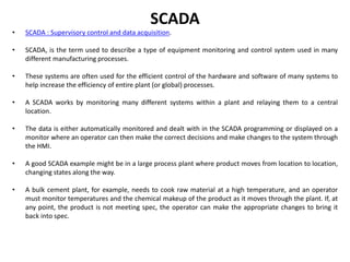 Basic understanding of PLC RTU DCS SCADA | PPTX