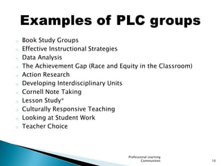 Professional Learning Communities Made Easy | PPTX