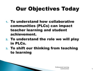 Professional Learning Communities Made Easy | PPTX