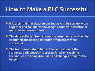 PLCs By: Emily Lehmann | PPT