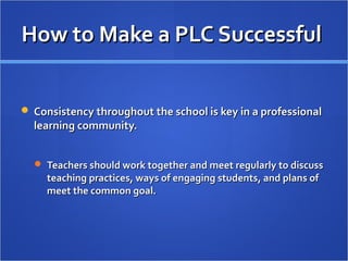 PLCs By: Emily Lehmann | PPT