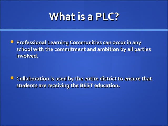 PLCs By: Emily Lehmann | PPT