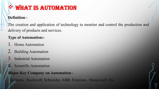 Industrial Automation(PLC & SCADA) Presentation | PPTX