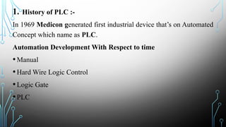 Industrial Automation(PLC & SCADA) Presentation | PPTX