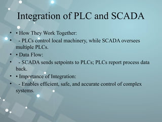 PLC AND SCADA (ENGINEERING WIDE AREA NETWORK TOPIC) | PPT