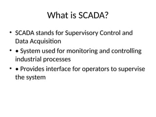 PLC And SCADA AUTOMATION WITH NEW WOR | PPT