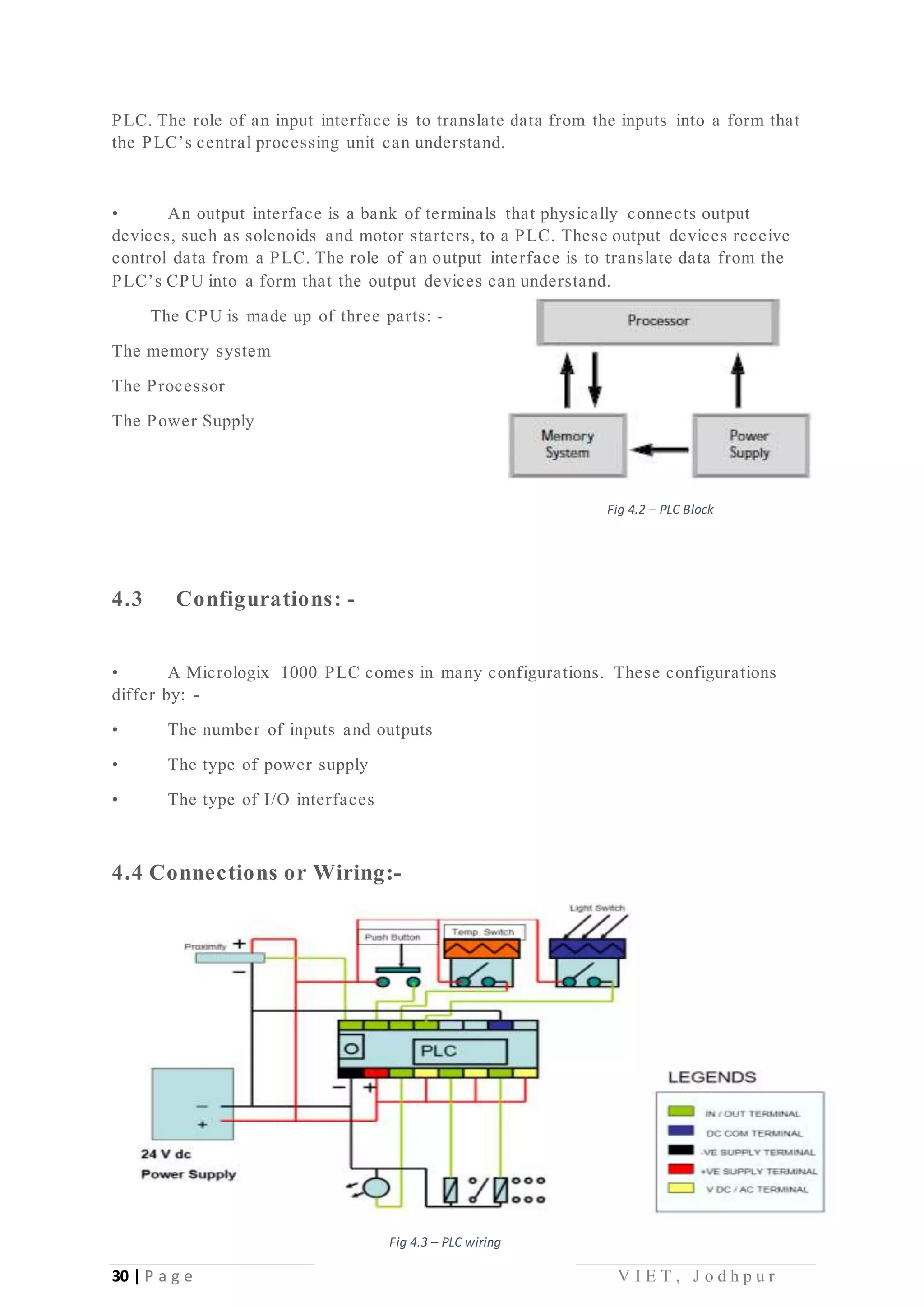 Plc & scada Training Report | DOCX
