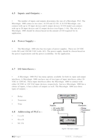Plc & scada Training Report | DOCX