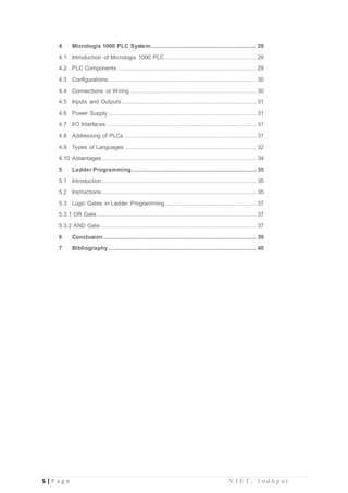 Plc & scada Training Report | DOCX