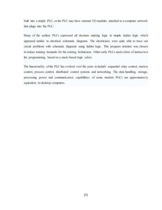 Plc & Scada report 3 | PDF