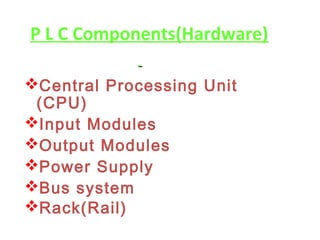 Plc & scada seminar | PPT