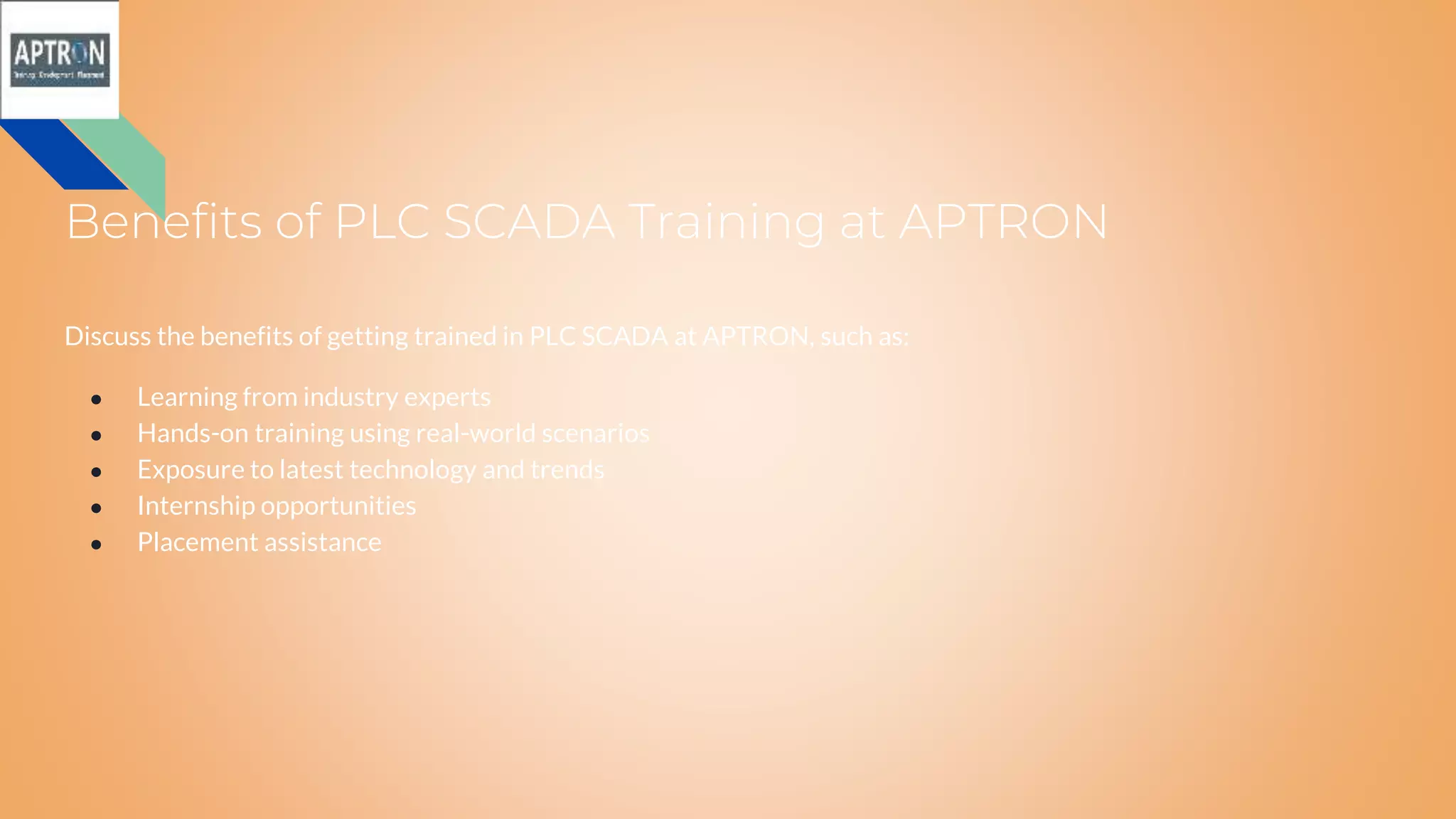 PLC SCADA Training in Noida | PPT