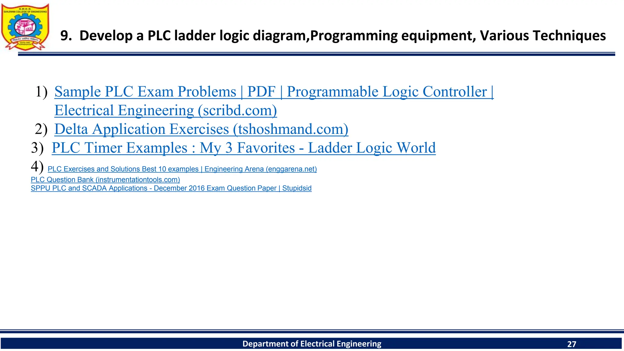 Plc Programming Latching Industrial Programming Ppt