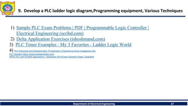 PLC programming, latching, industrial programming | PPTX | Science