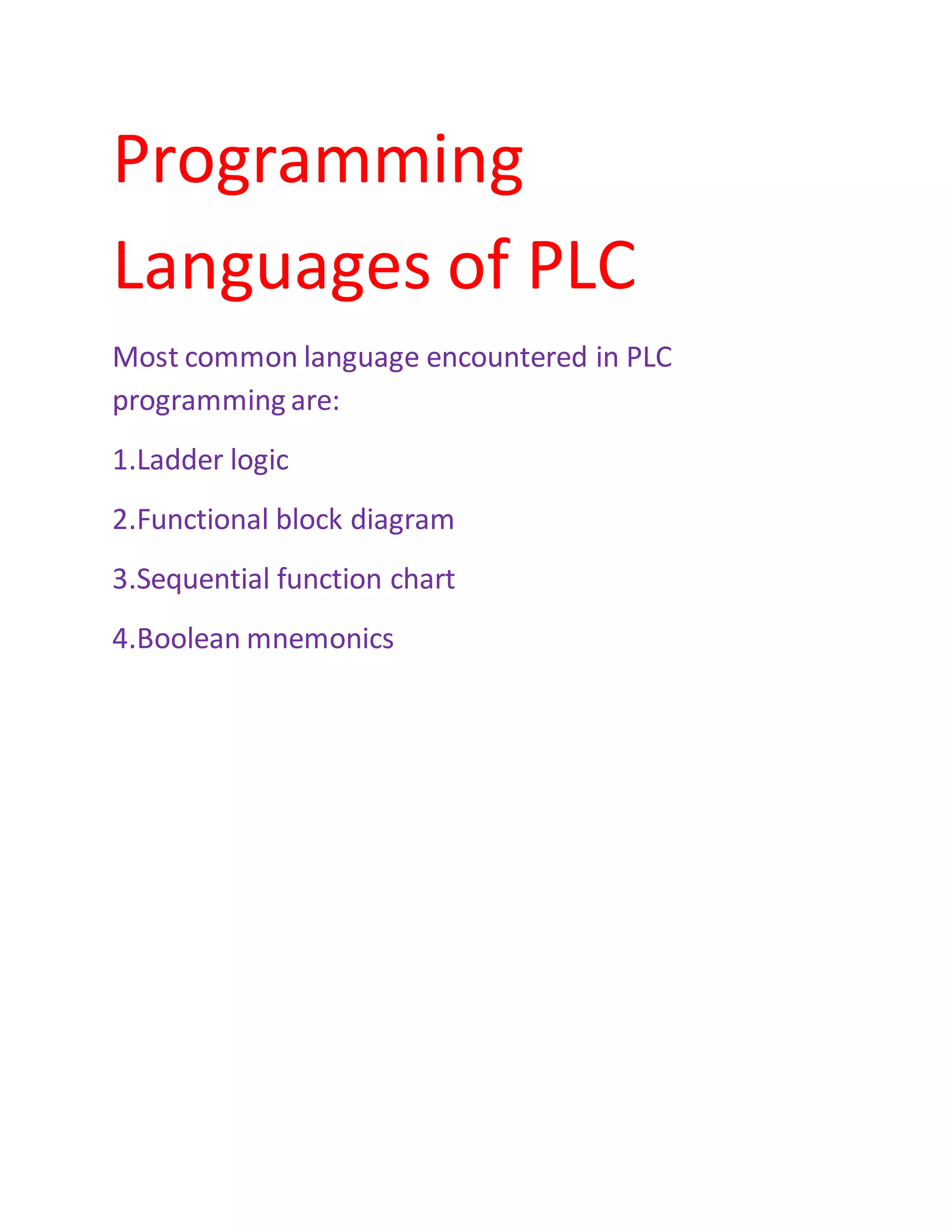 Plc seminar abu | DOCX