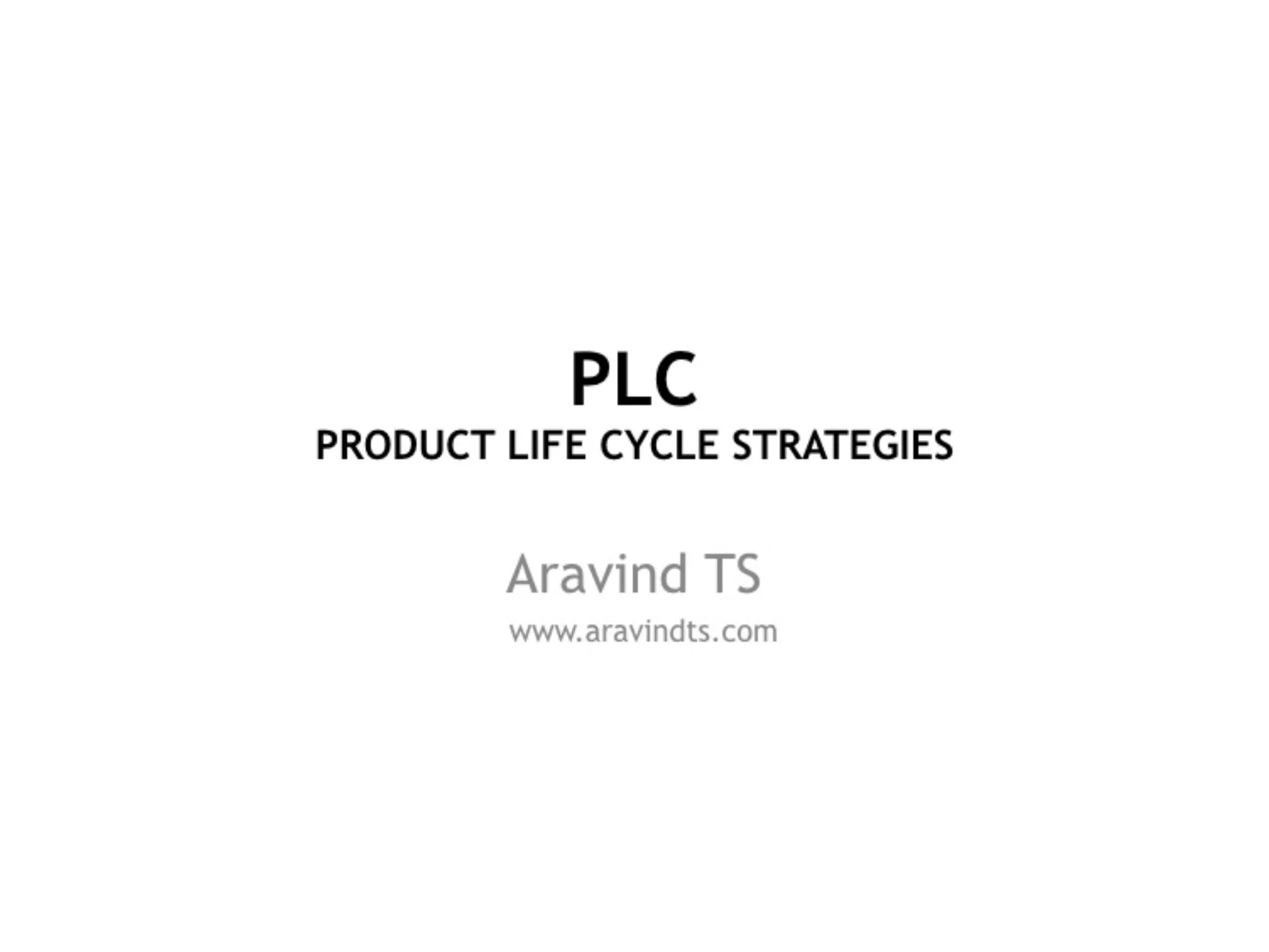 Product Life Cycle (PLC) | PPT