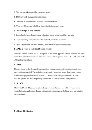 PLC and SCADA summer training report- government engineering college ...