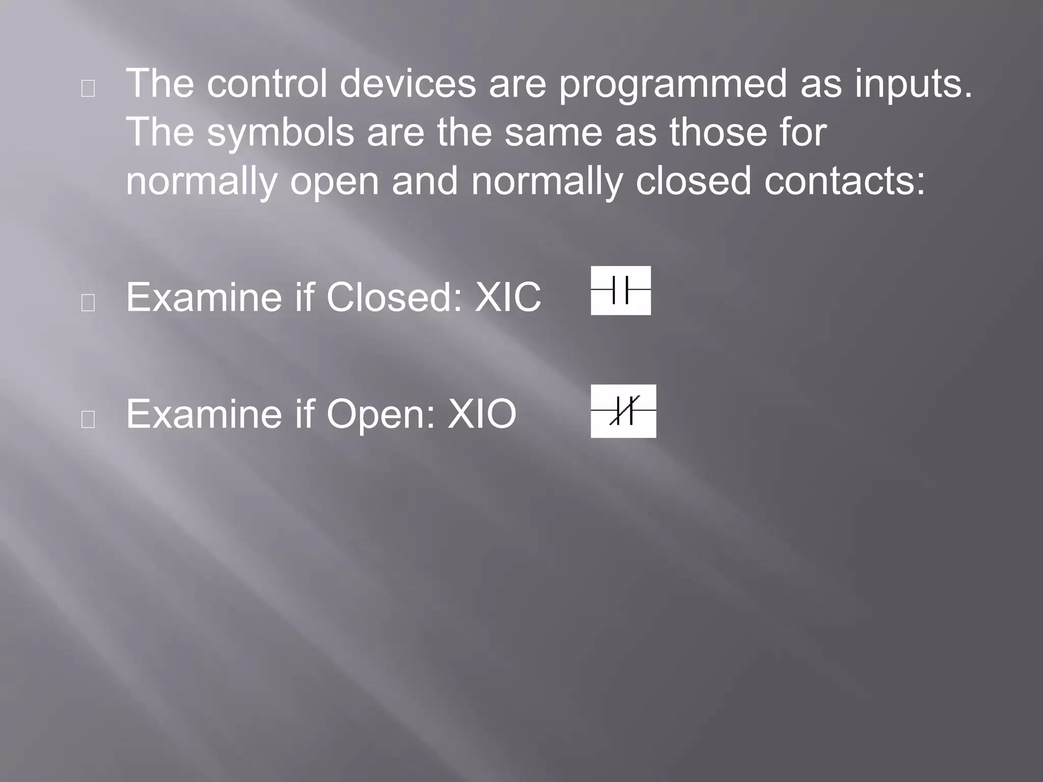 Basic PLC Symbols and Addresses in LogixPro | PPTX