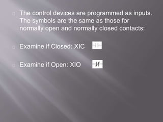 Basic PLC Symbols and Addresses in LogixPro | PPTX