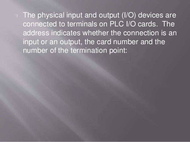 Basic PLC Symbols and Addresses in LogixPro