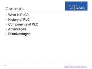 Basic Introduction to PLC | just engineering | PPT