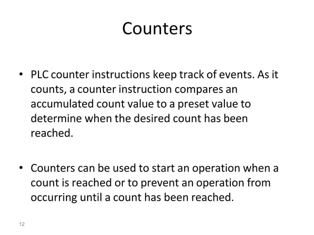 Logic and Distributed Control Systems (PLC timer and counter).pptx