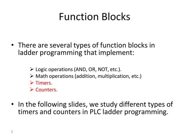 Logic and Distributed Control Systems (PLC timer and counter).pptx