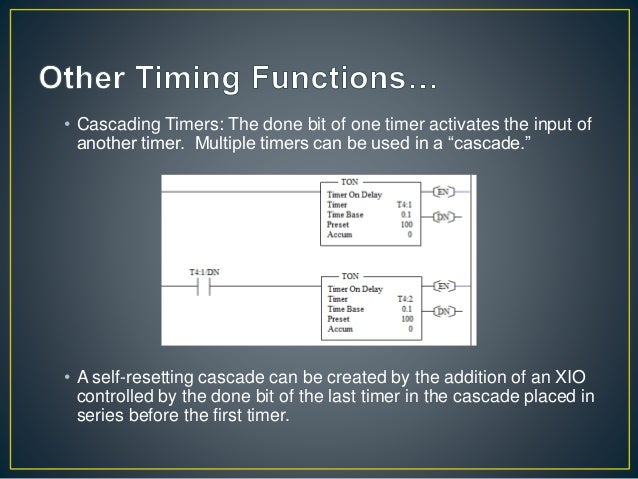 Introduction To Plc Timers And Timing Functions