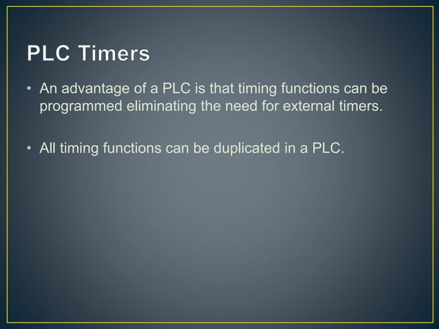 Plc timers | PDF