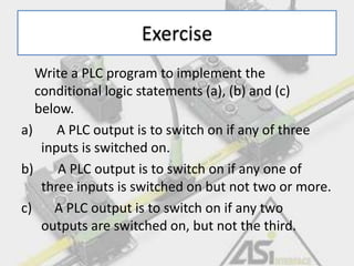 Programmable Logic Controls training day 2 | PPTX